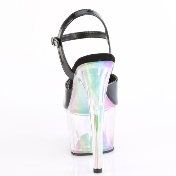Shoes | Platform Clear Holographic Tinted Shoes | Poshmark